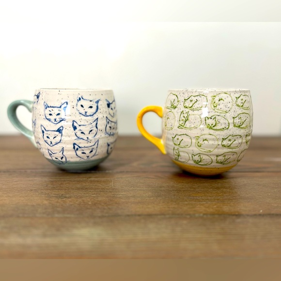 Anthropologie | Dining | Anthropologie Leah Reena Goren Cat Study Pair ...
